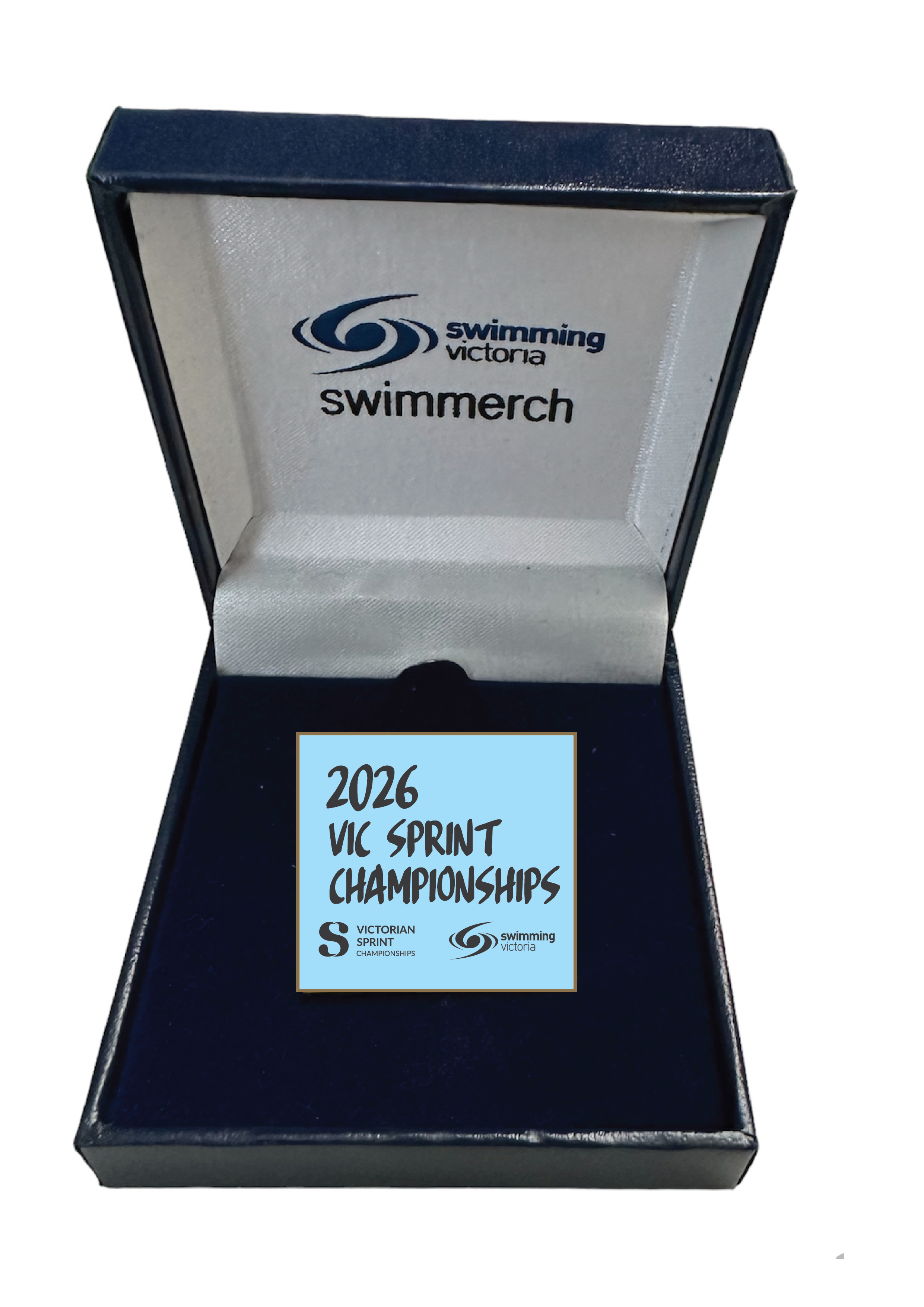 2026 VICTORIAN SPRINT CHAMPIONSHIP BOXED PIN – swimmerch